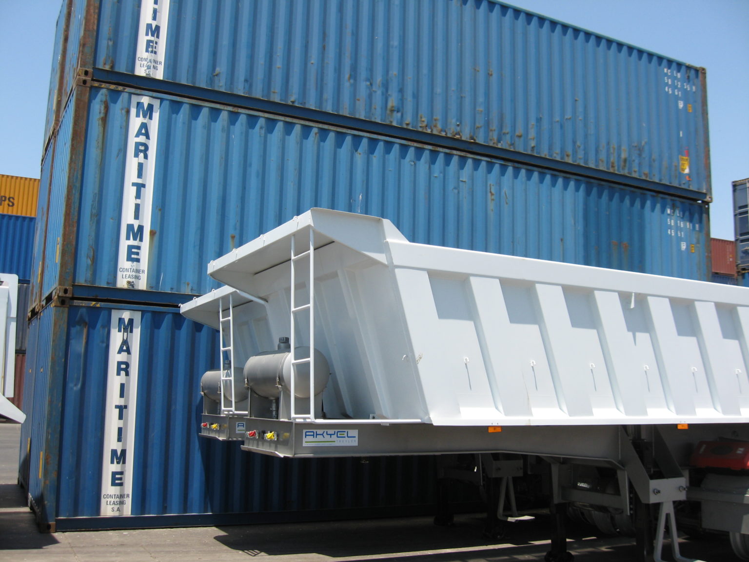 Tipper Semi-Trailers Box-Type Dump | Akyel Trailer