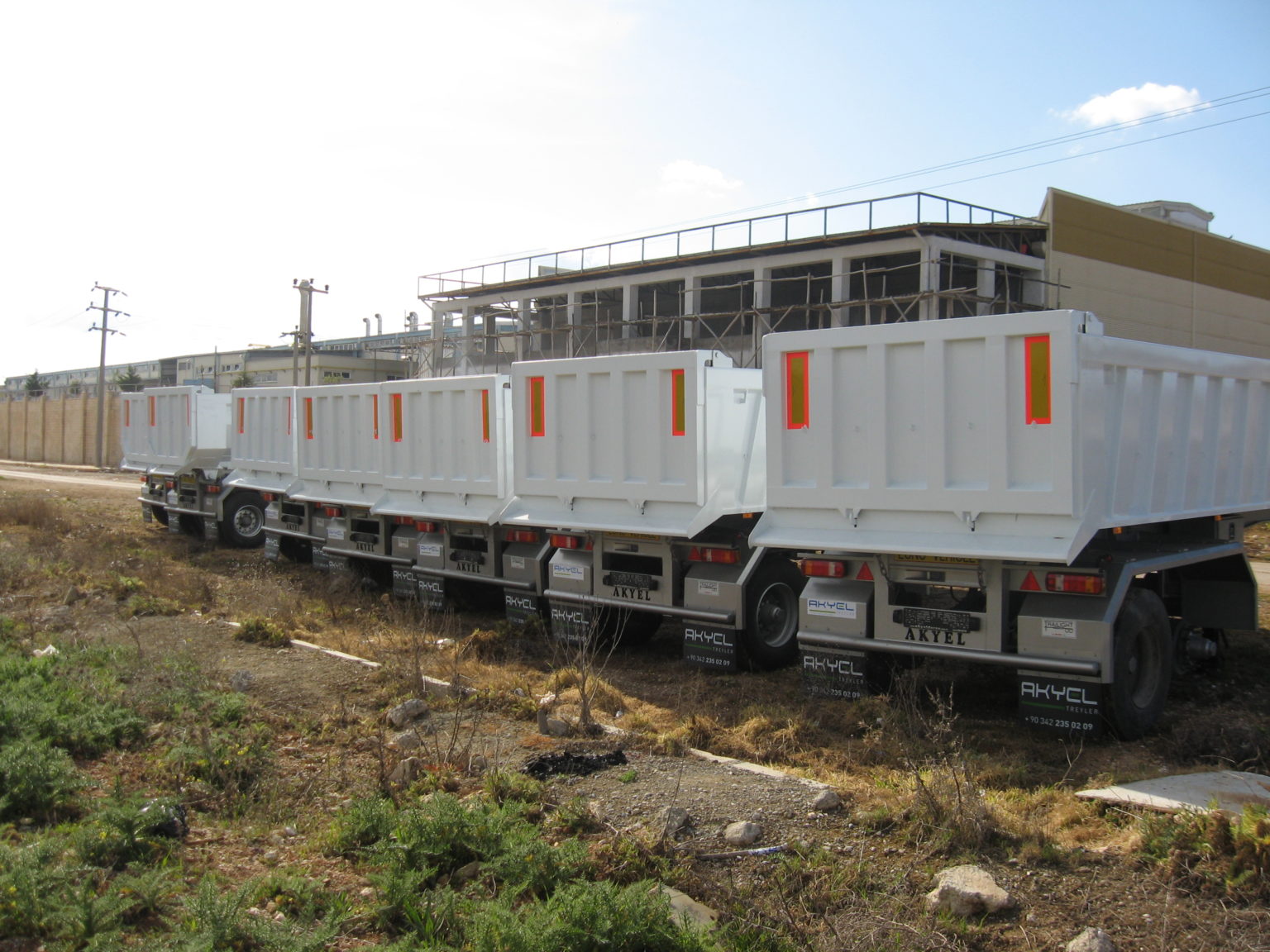 Tipper Semi-Trailers Box-Type Dump | Akyel Trailer