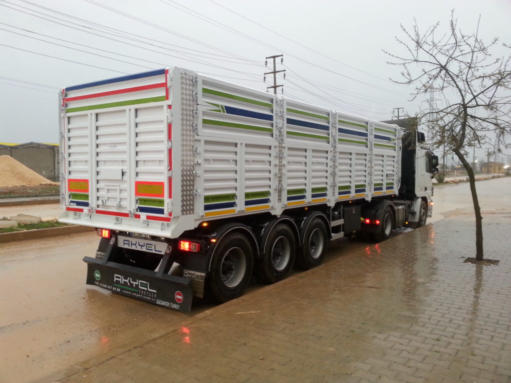 Drop Side Tipper Semi-Trailers (With Cover) | Akyel Trailer