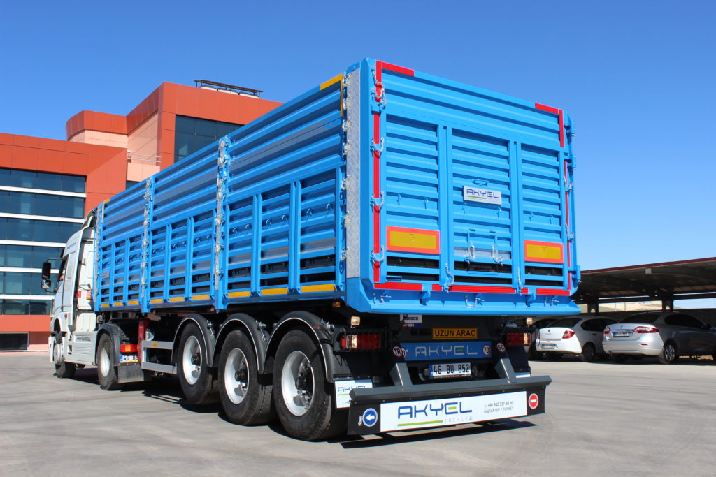 Drop Side Tipper Semi-Trailers (With Cover) | Akyel Trailer