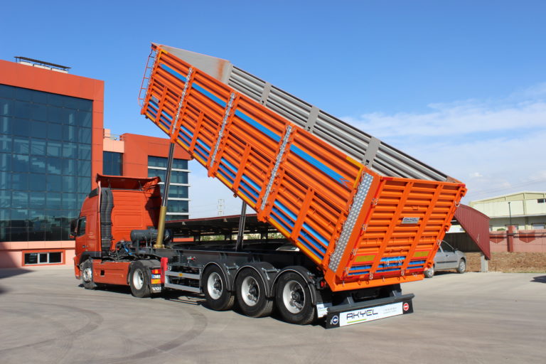 Drop Side Tipper Semi-Trailers (With Cover) | Akyel Trailer