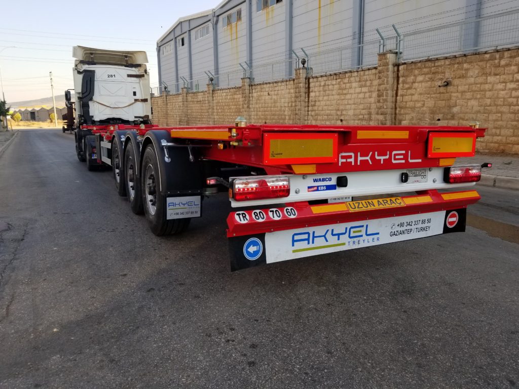 Extendable Skeletal Container Trailers (Telescopic) | Akyel Trailer