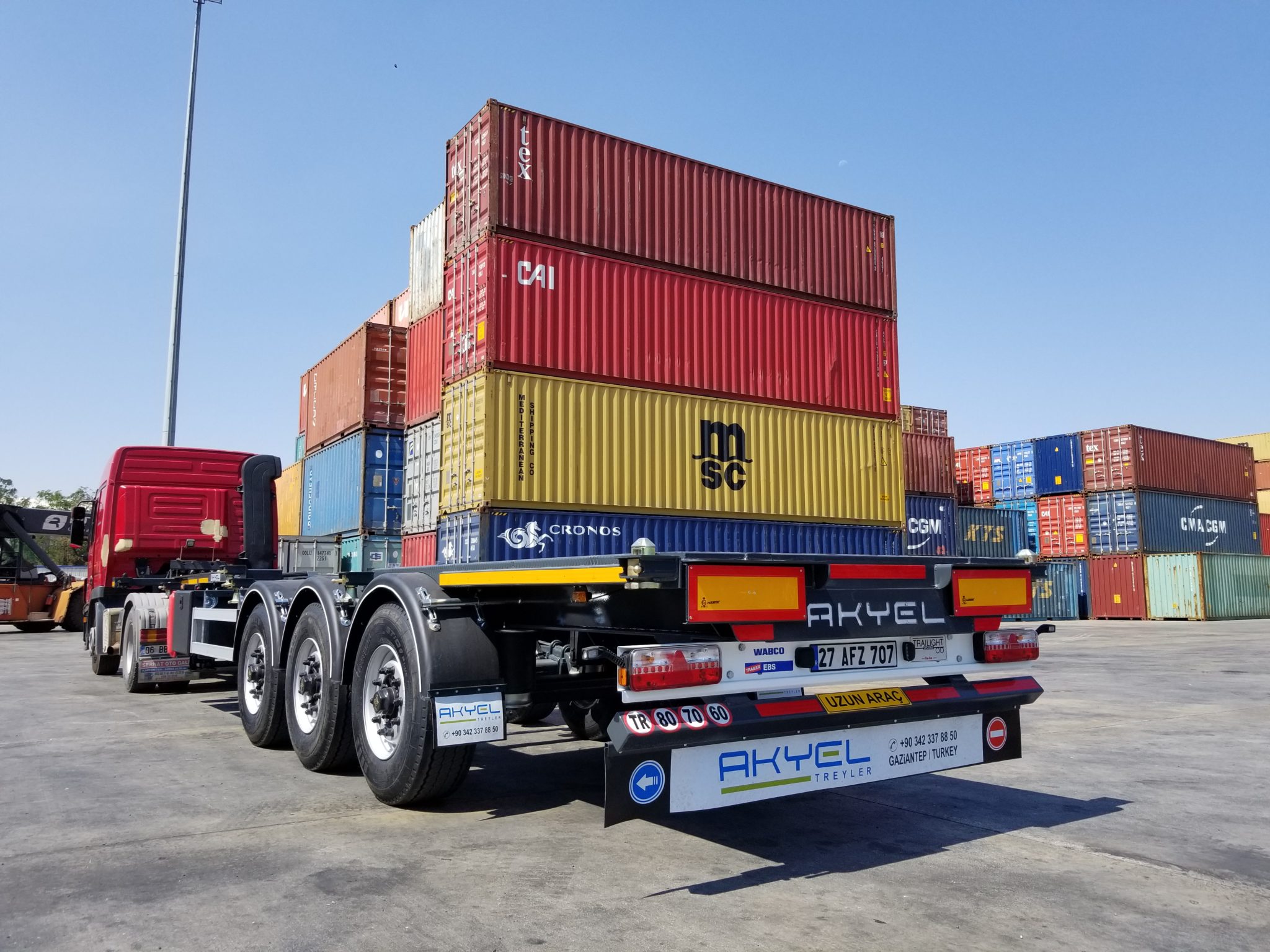 Skeletal Container Trailers | Akyel Trailer